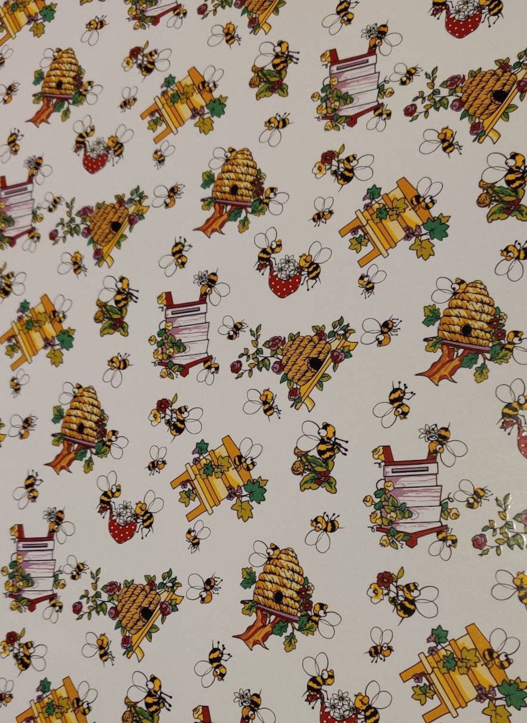 Ceramic or Glass Waterslide Decal - Bee Hive Honey Bumble Buzz Pollen ...