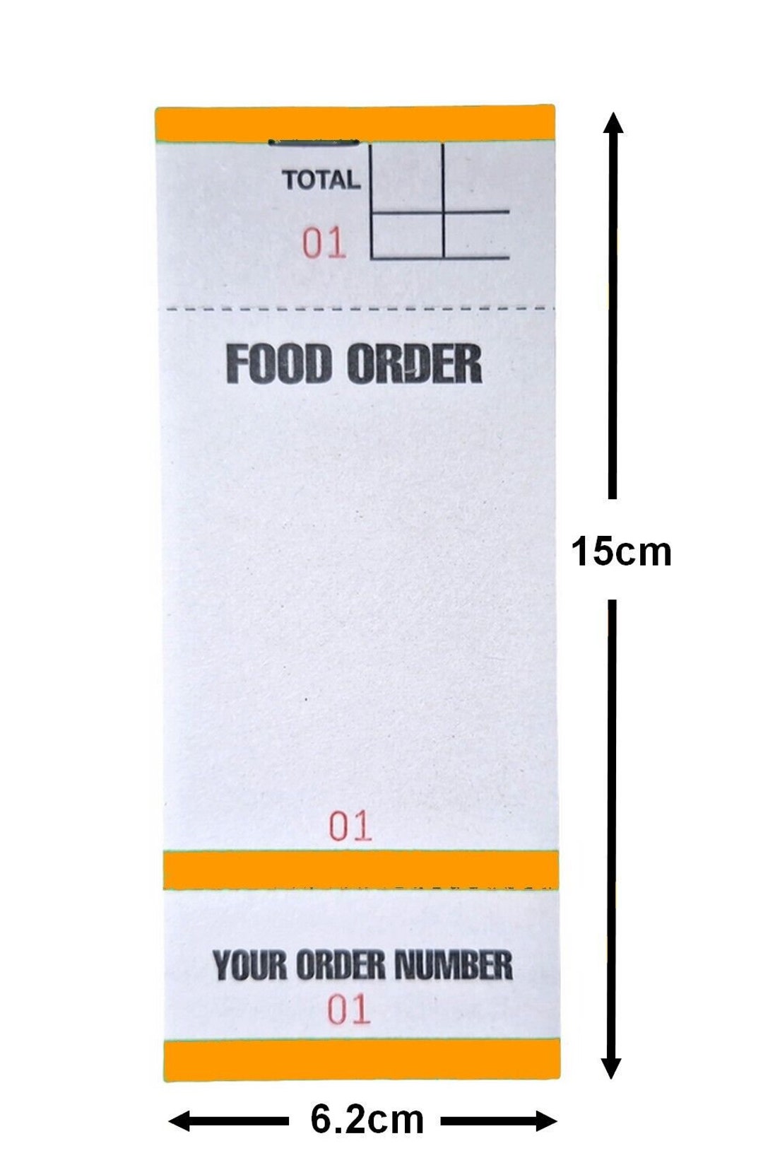 Food Order Pads Numbered 1-100 Pack Coloured Bar Restaurant Cafe Waiter ...