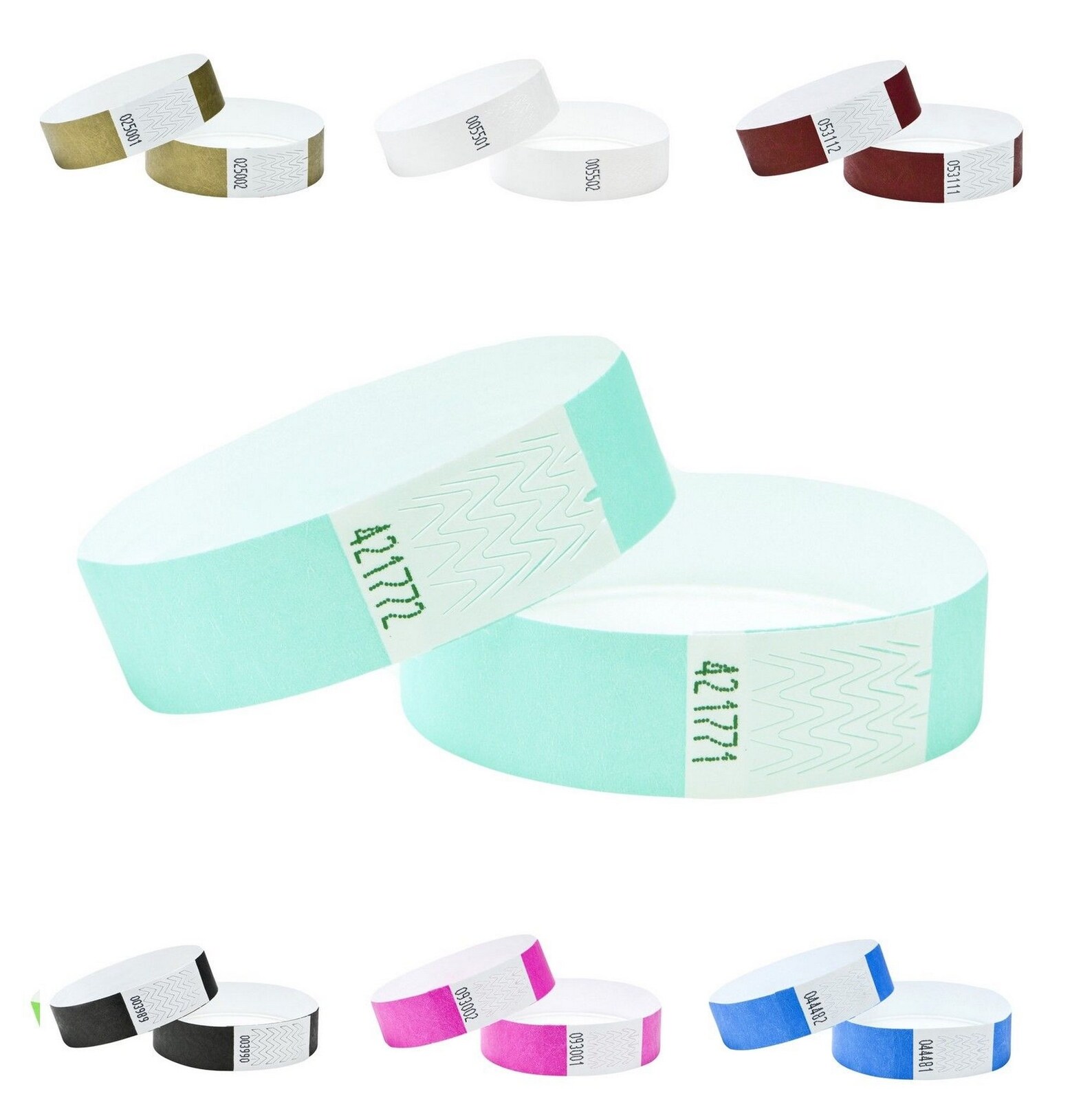 Plain Wristbands Security Events ID Parties Crowd Control Tyvek 19mm ...