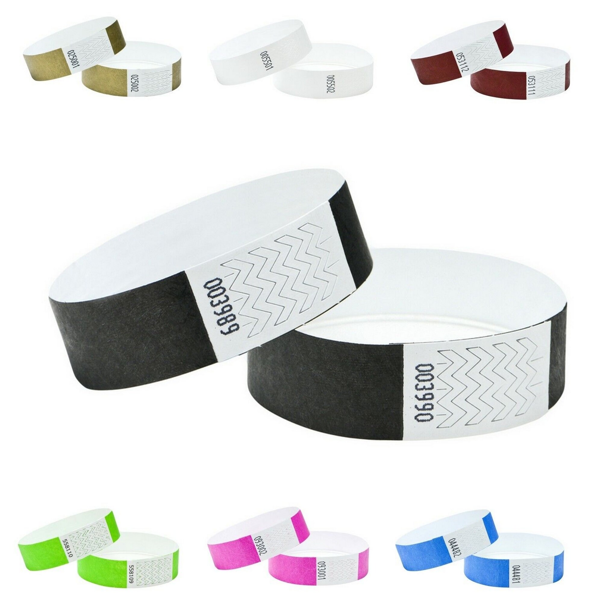 Plain Wristbands Security Events ID Parties Crowd Control Tyvek 19mm ...