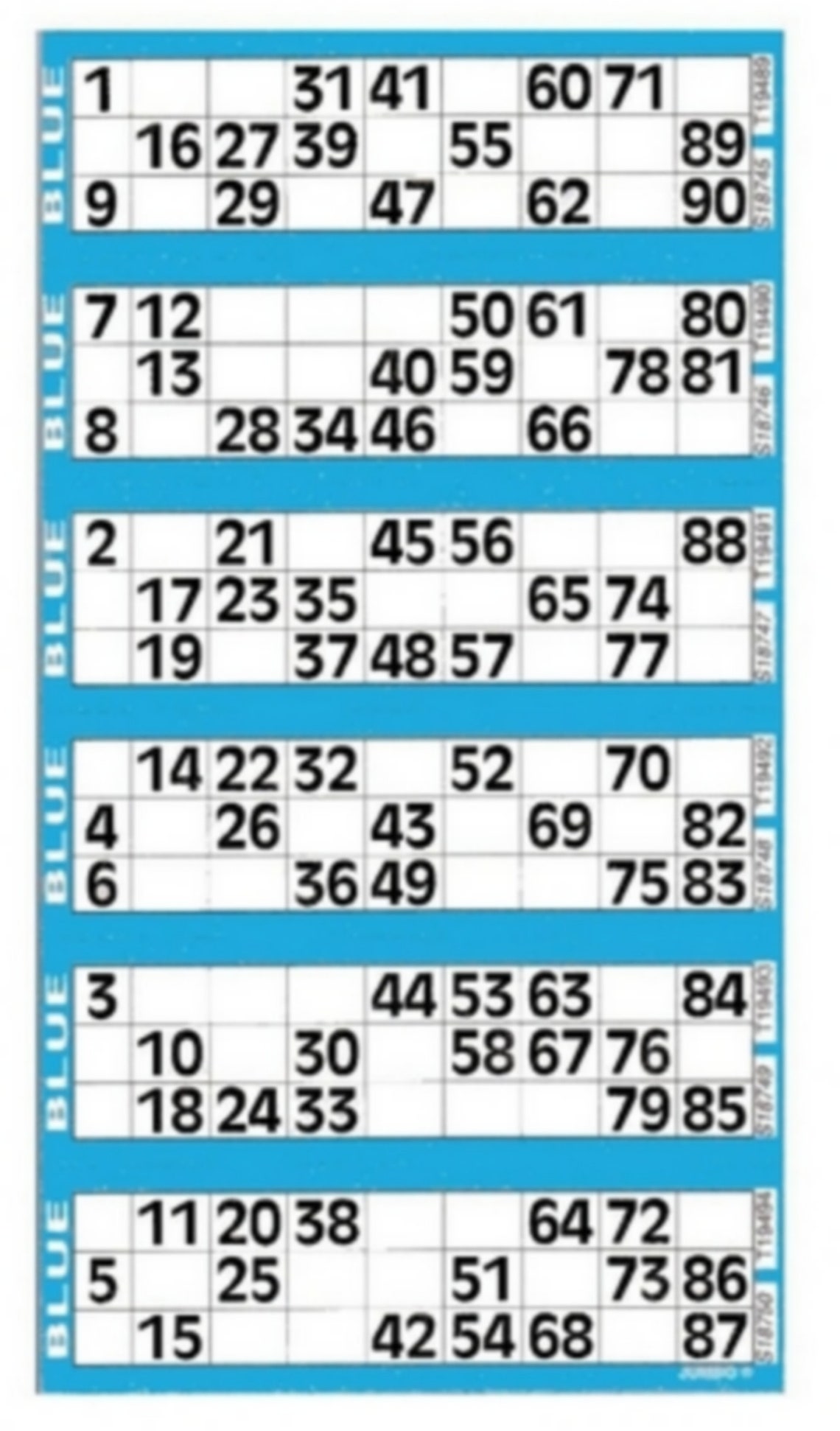 300 Bingo Game Single Ticket Card Flyer Pads Book 50 Sheet - Etsy UK