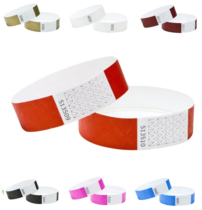 Plain Wristbands Security Events ID Parties Crowd Control - Etsy
