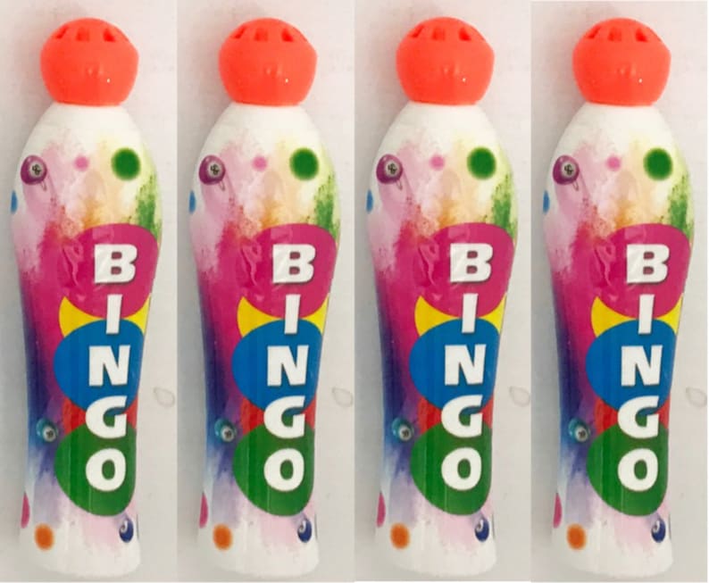 Bingo Dabbers Red Green Blue Sunny Yellow Bright Orange Pink 35ml Ink ...
