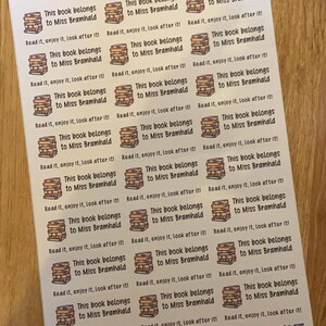 This Book Belongs to Stickers// This Book Belongs to Labels, Teacher ...