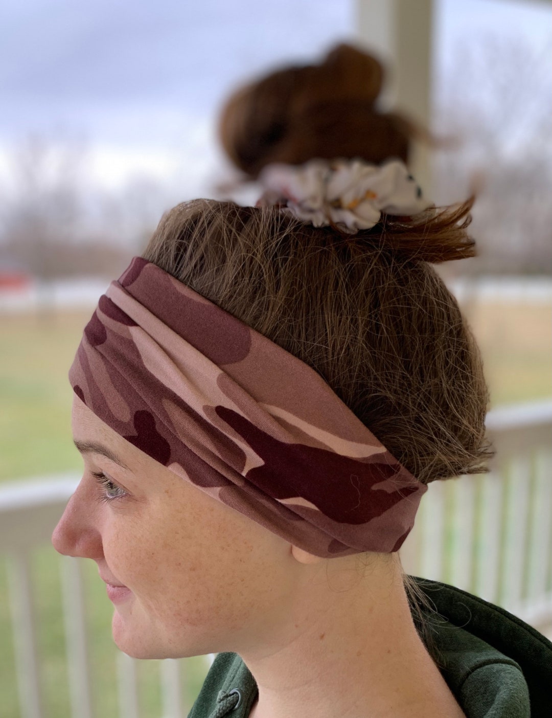Adult Headband, Mauve Camo, Headbands for Women, Yoga Headband, Mom ...