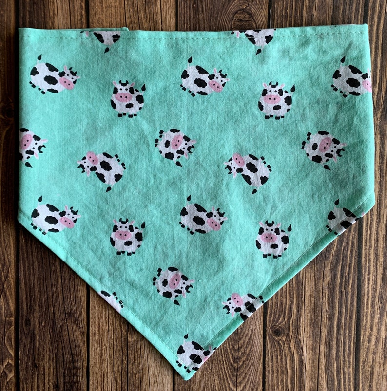 Dog Bandana, Holy Cow, Elastic Pet Bandana, Scrunchie Dog Bandana ...