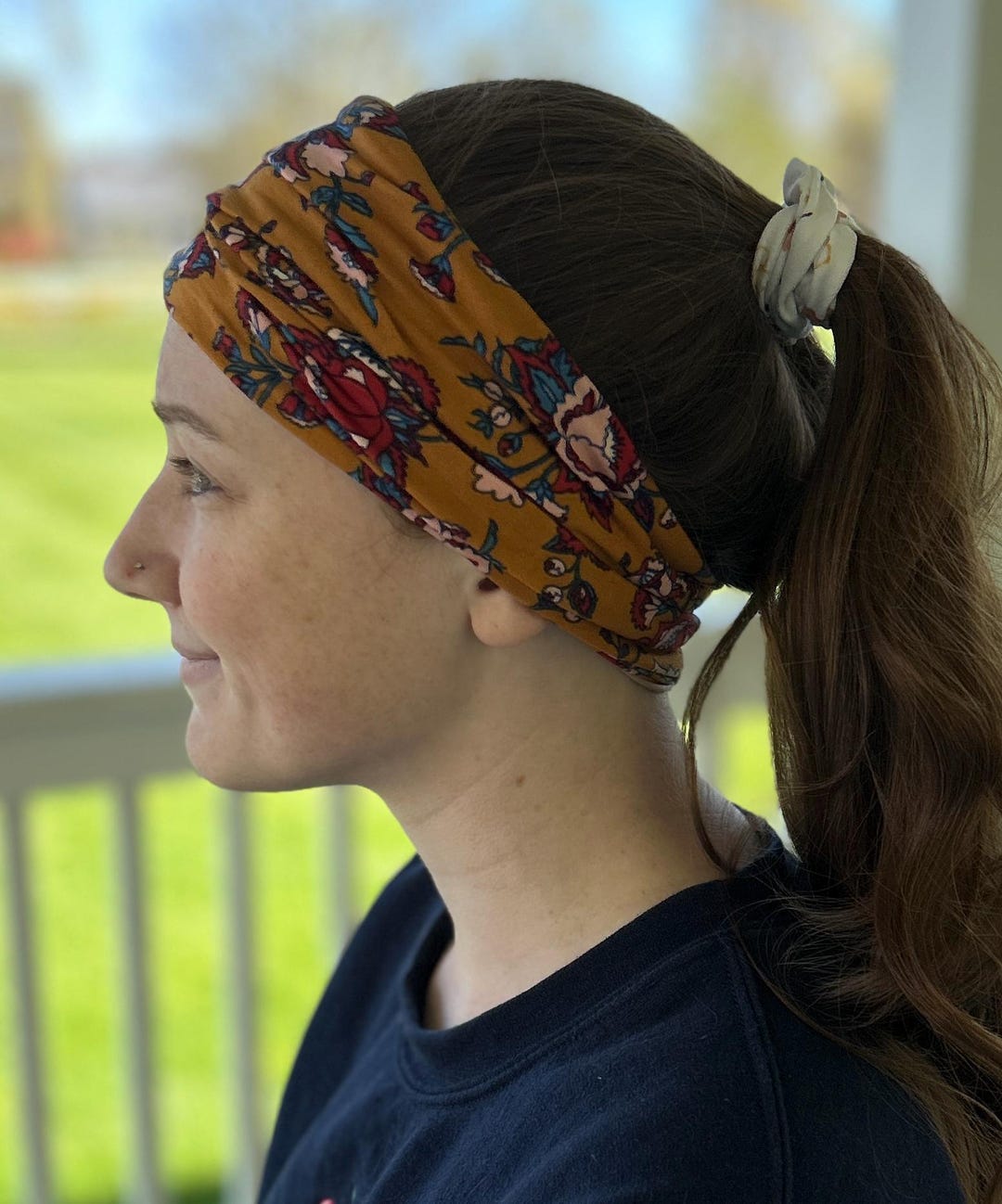 Tube Headband Royal Garden, Headbands for Women, Wide Headband ...