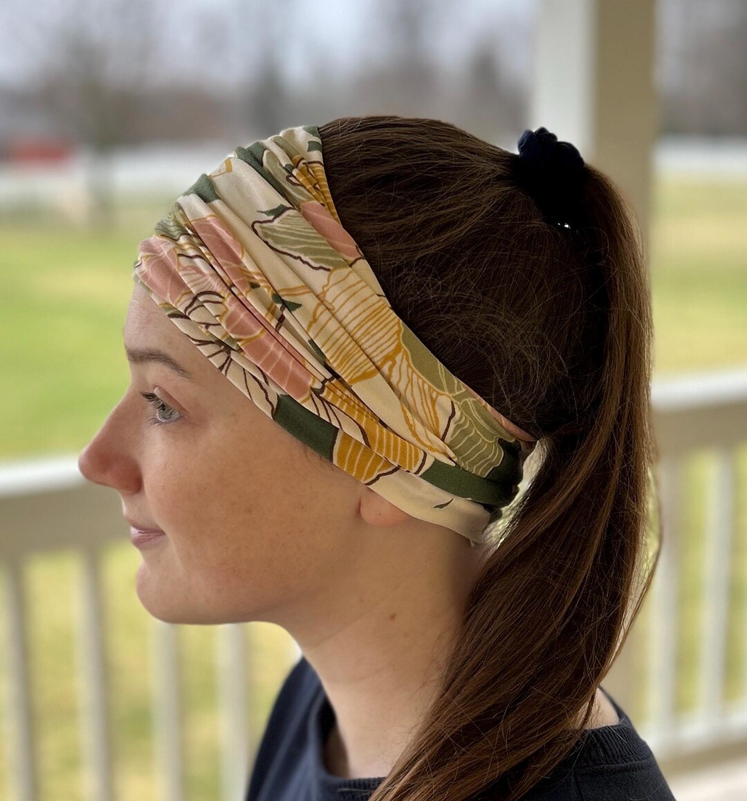Tube Headband, Island Getaway, Headbands for Women, Wide Headband, Mom ...