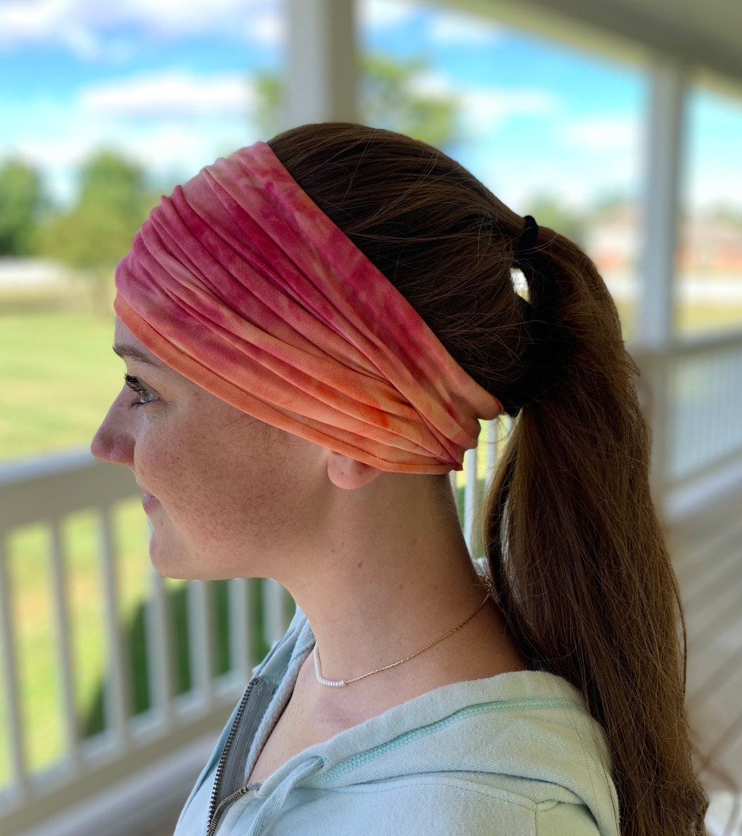 Tube Headband Mango Mixer, Headbands for Women, Wide Headband, Boho ...