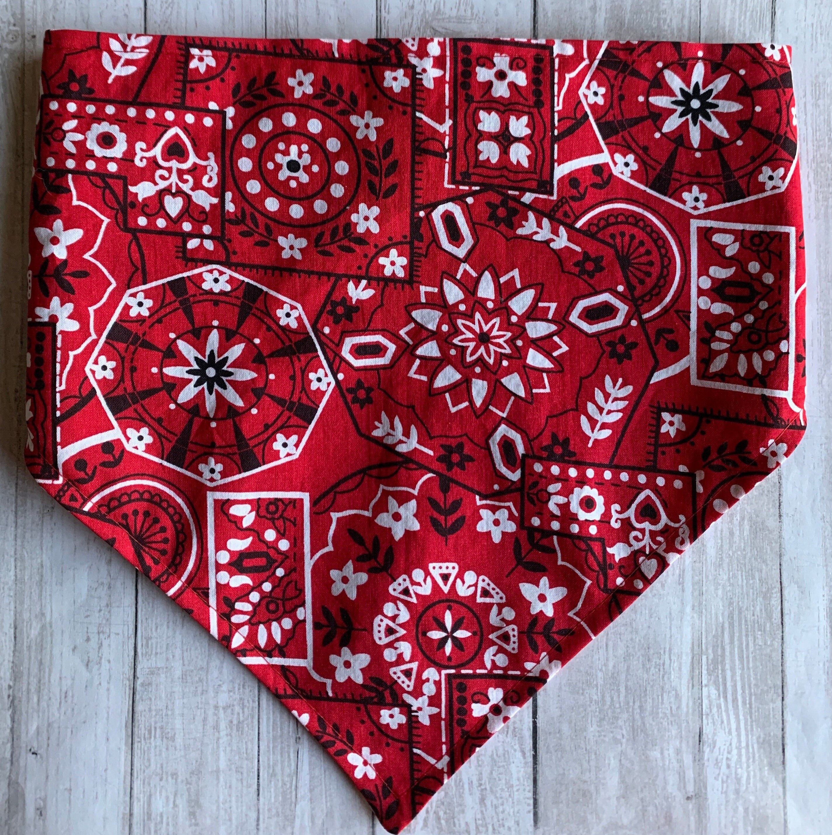 Dog Bandana, Old School, Elastic Pet Bandana, Scrunchie Dog Bandana ...