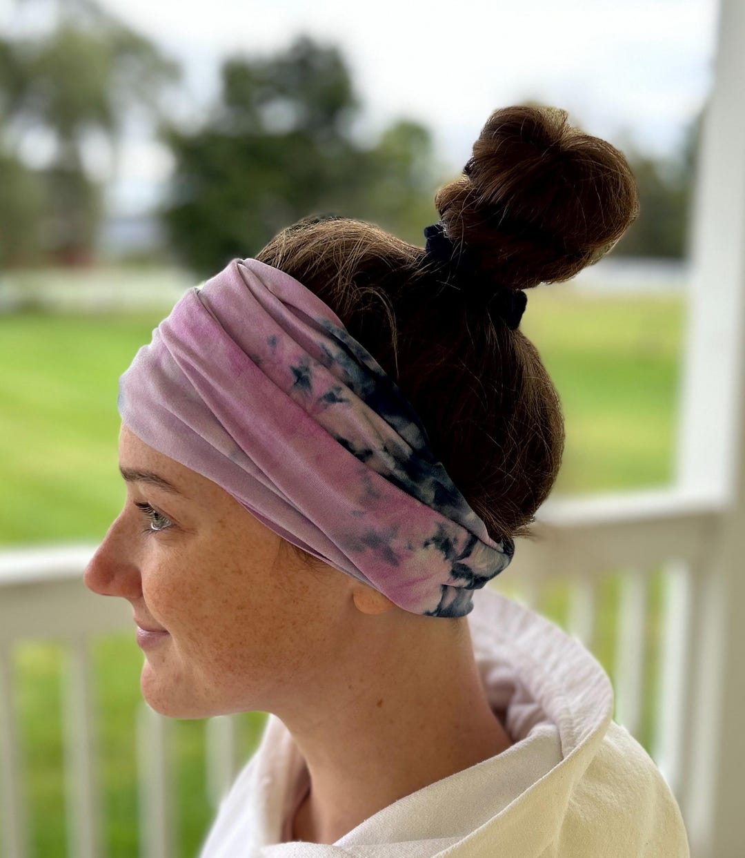 Tube Headband, Dawn Tie Dye, Headbands for Women, Wide Headband, Mom ...