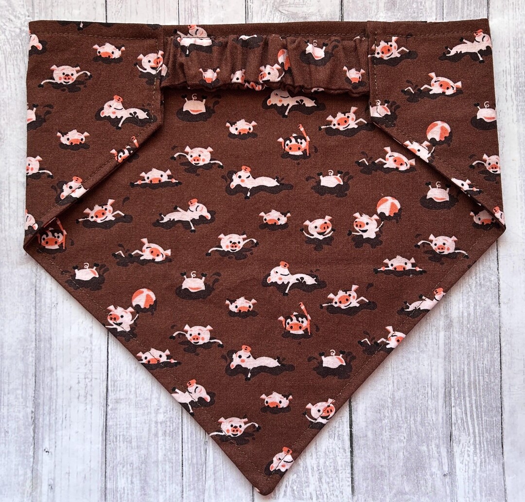 Dog Bandana, Mud Bath, Elastic Pet Bandana, Scrunchie Dog Bandana ...
