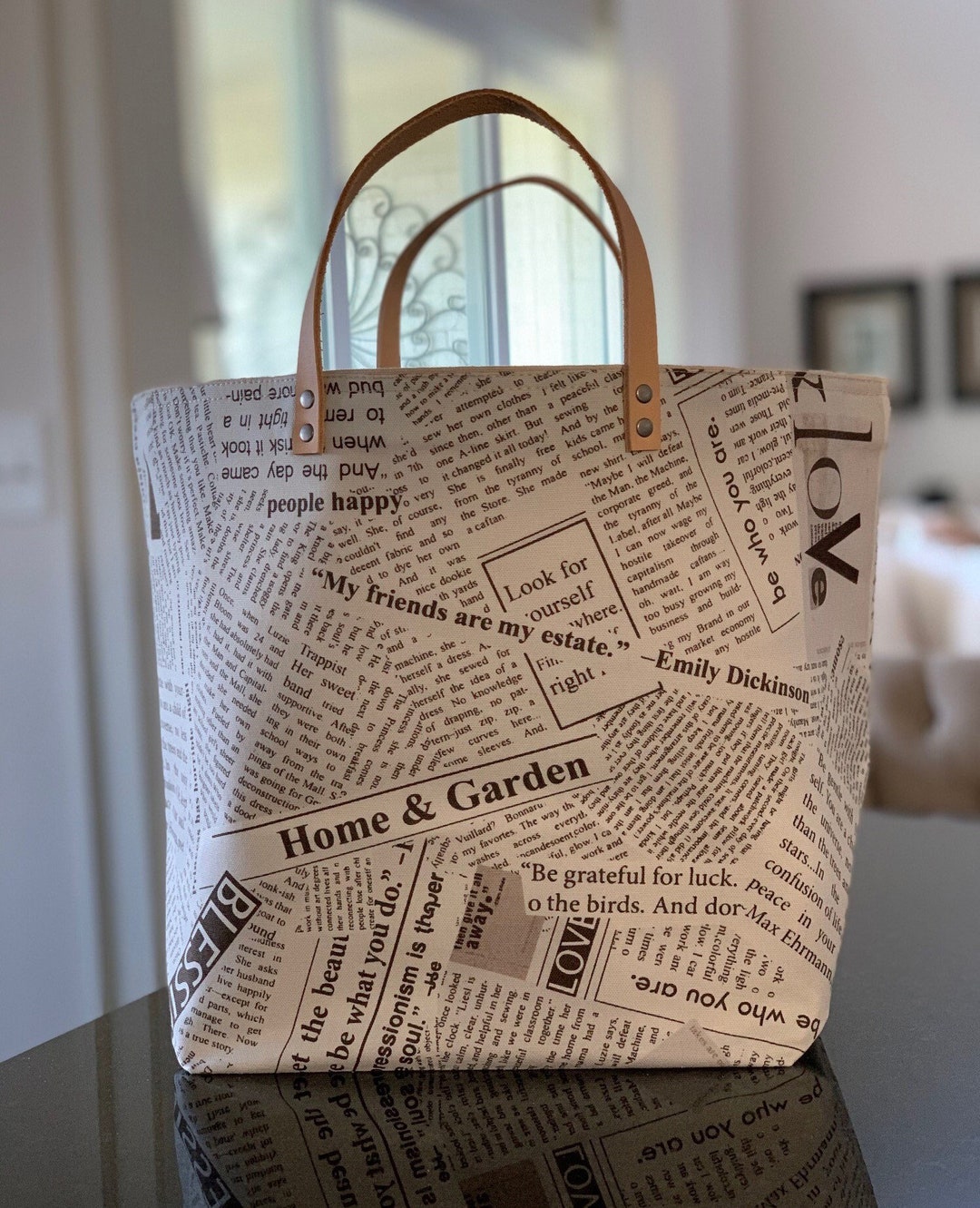 Paperboy Bucket Bag by 65 South - Knitting Project Bag - Carrie ...