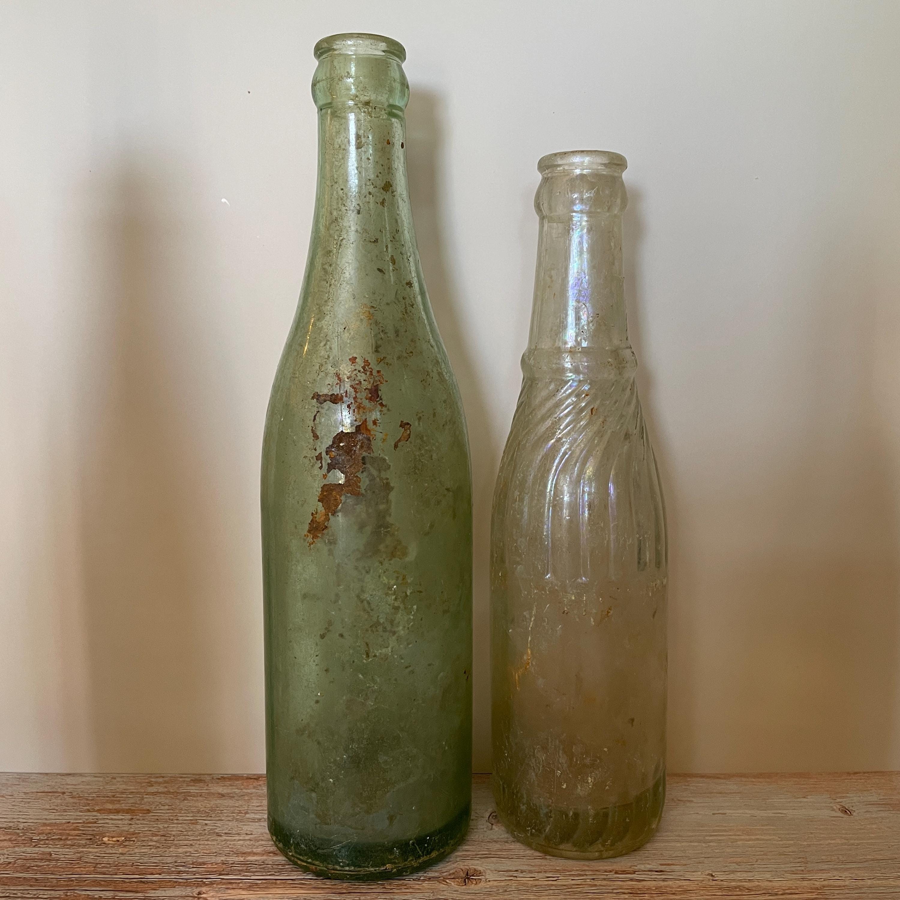 Vintage Glass Salvage Dug Soda Bottles - Etsy