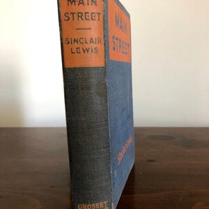 Main Street - Sinclair Lewis Vintage Book - Etsy