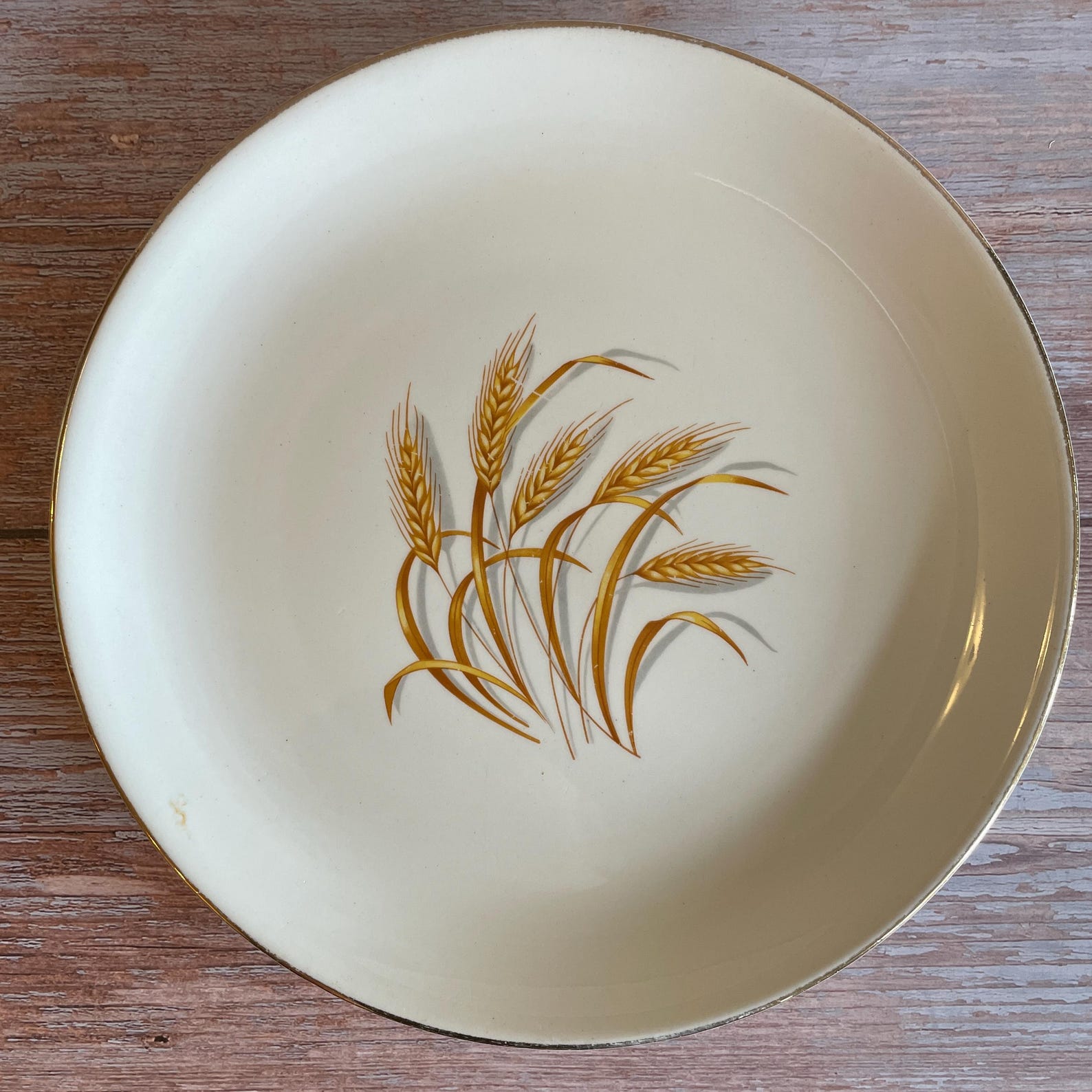 Vintage Golden Wheat Pattern China Piece Set Made in USA - Etsy