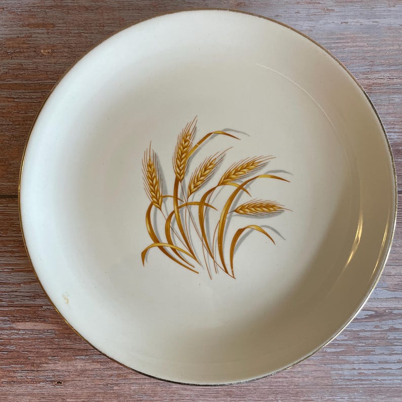 Vintage Golden Wheat Pattern China Piece Set Made in USA - Etsy