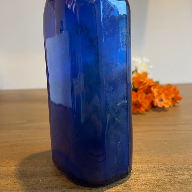 Vintage Genuine Phillips Milk of Magnesia Cobalt Blue Glass Bottle ...