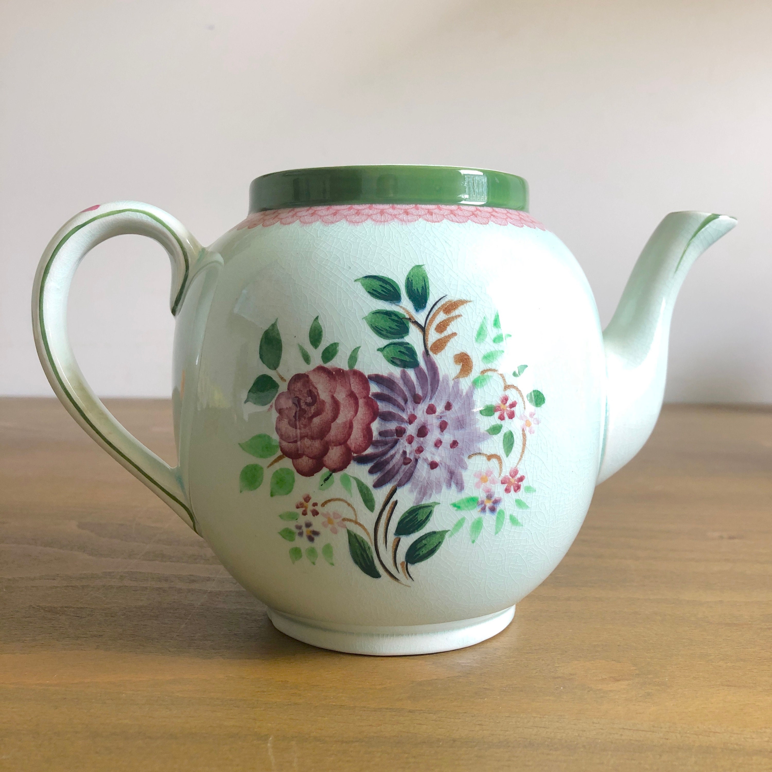 Vintage Adams Calyx Ware Teapot in Mandalay Pattern Tea Pot - Etsy