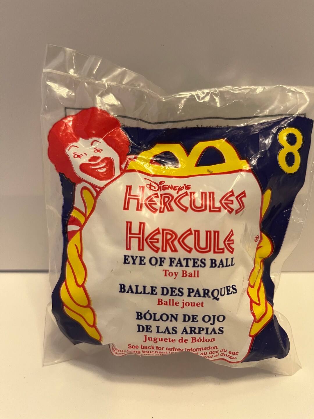 1997 Mcdonalds Disney Hercules Eye of Fate Plush Ball | Happy Meal Toy ...