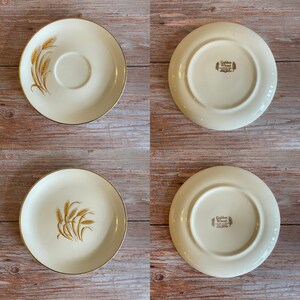 Vintage Golden Wheat Pattern China Piece Set Made in USA - Etsy