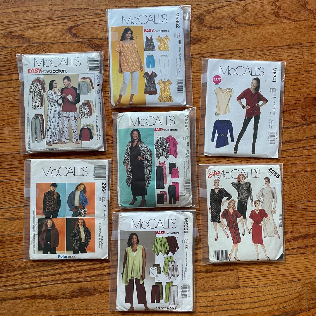 Assorted Vintage Mccall's Sewing Patterns for Clothing, Pajamas - Etsy