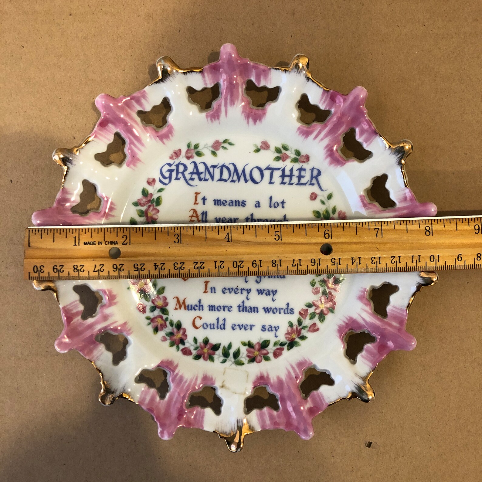 Vintage Grandmother Plate - Etsy