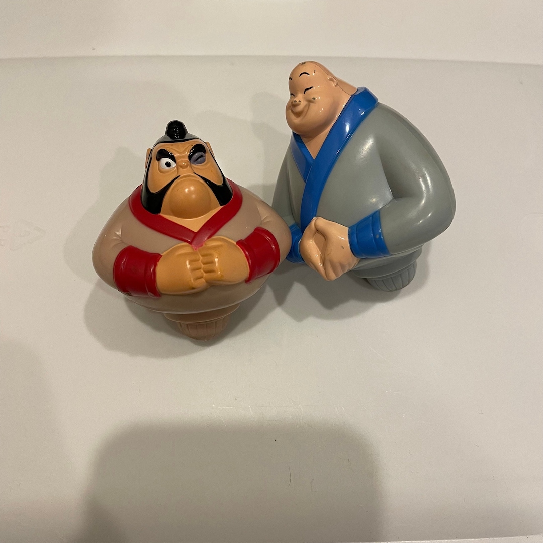 Set of 2 1998 Mcdonalds Disney's Mulan Ling/chien-po Tops | Happy Meal ...
