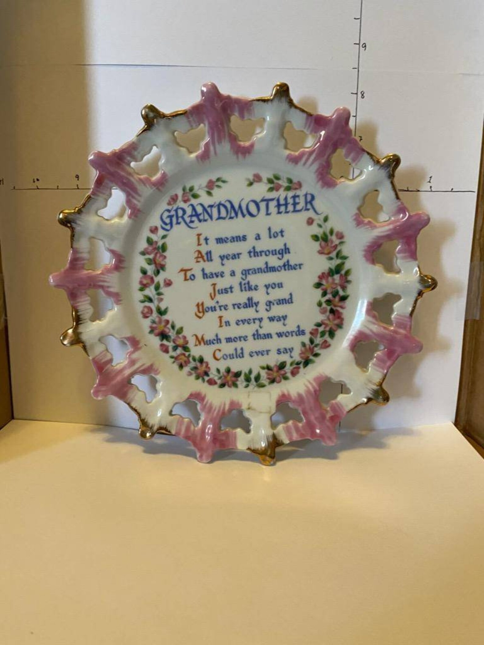 Vintage Grandmother plate | Etsy