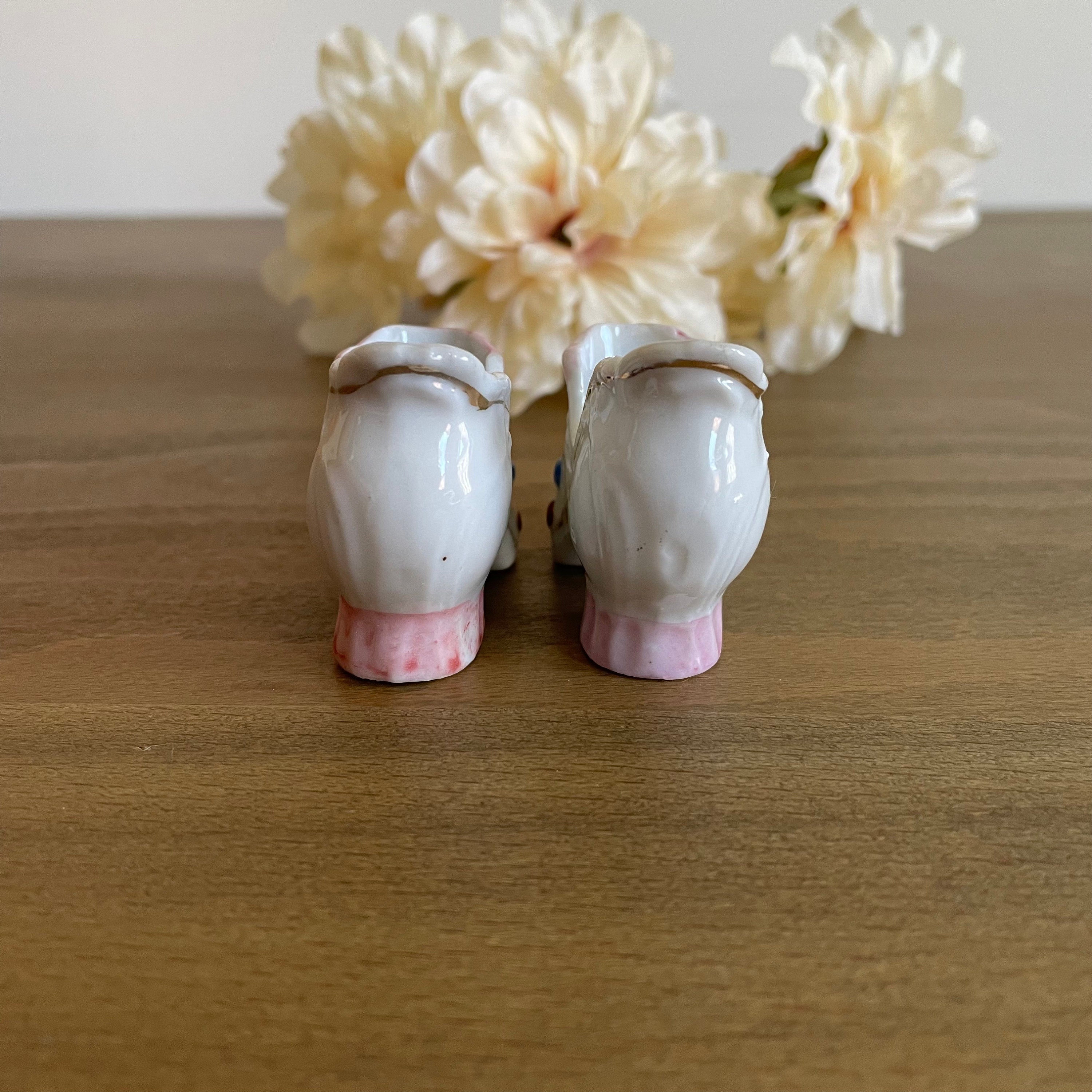 Set of 2 Vintage Pico Porcelain Ladies Shoe Figurine Made in Occupied ...