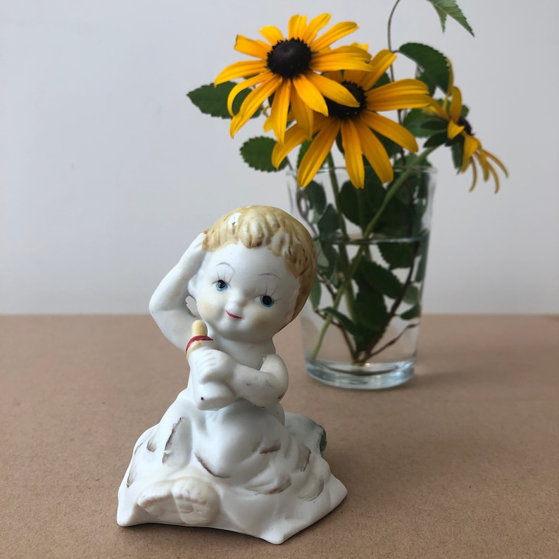 Vintage Porcelain Baby Figurine - Etsy