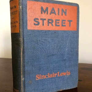 Main Street - Sinclair Lewis Vintage Book - Etsy