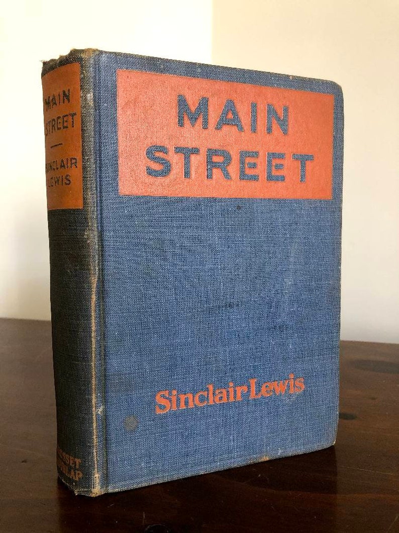 Main Street - Sinclair Lewis Vintage Book - Etsy