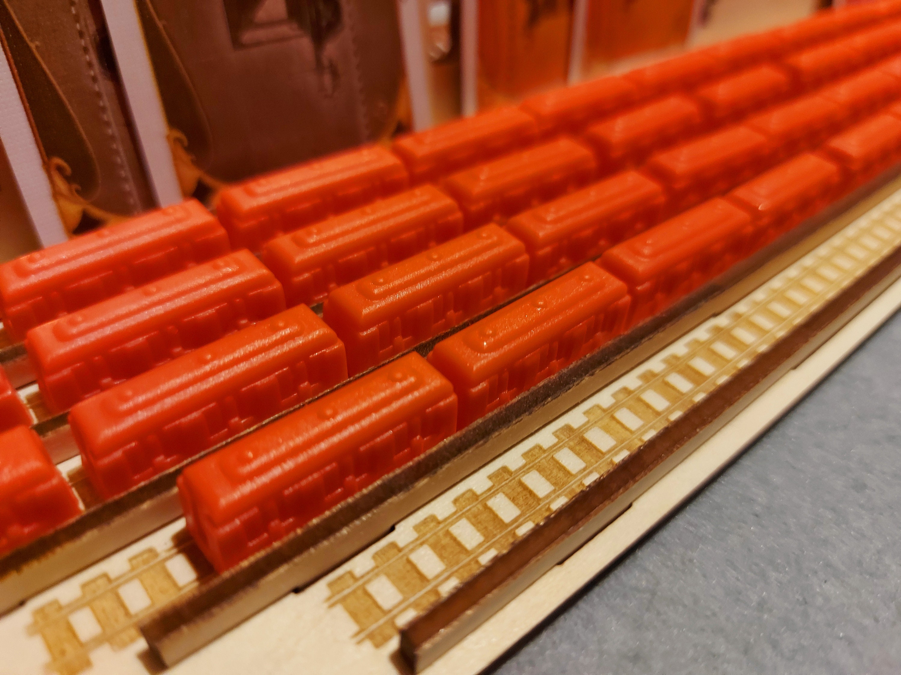 Ticket to Ride Fan Made Card and Train Holder - Etsy UK