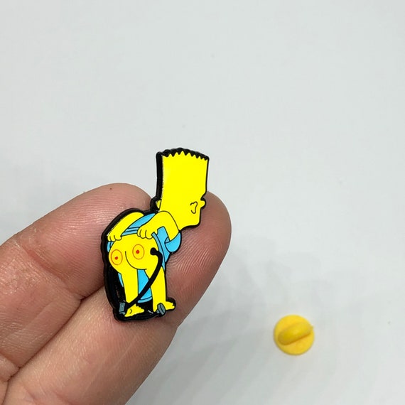 Dr Cheeks Bart Simpson Hard Enamel Pinbadge - Etsy