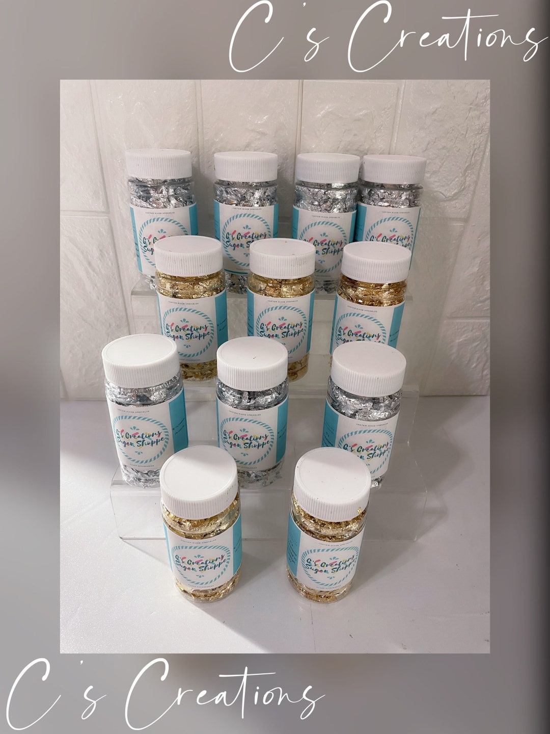 Metallic Cake Decorating Flakes - Etsy