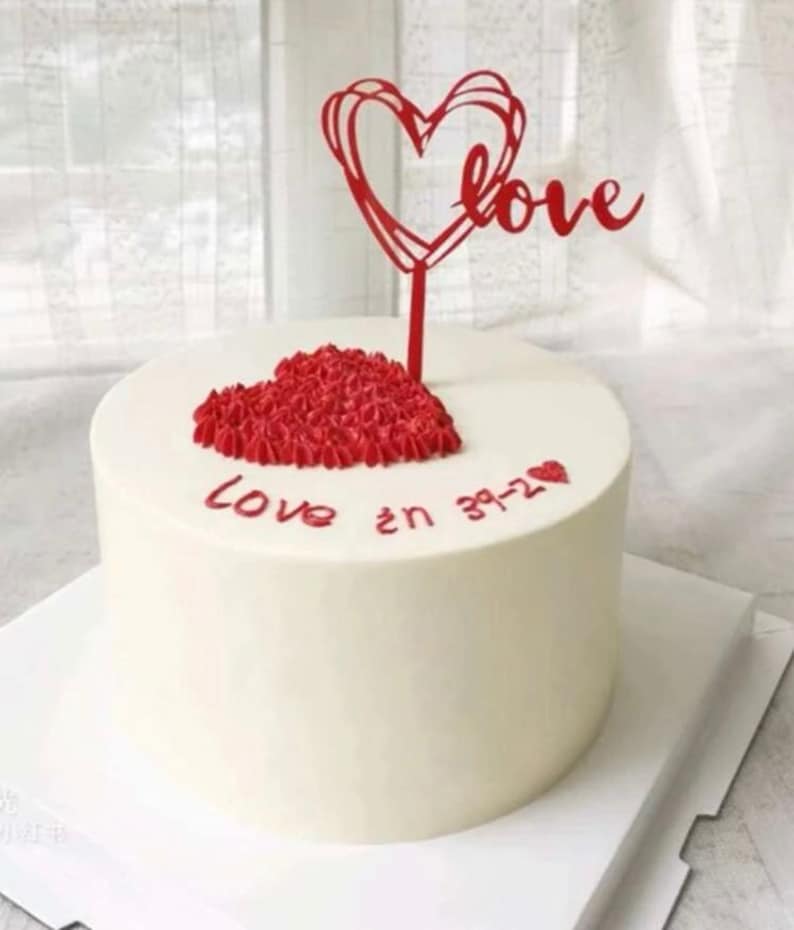 Love Cake Topper - Etsy