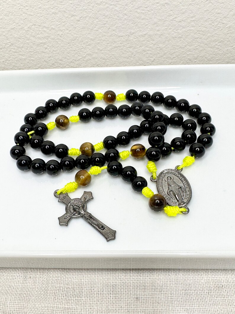 Microcord Neon Rosary | Miraculous Medal | Handmade | Custom | Catholic ...