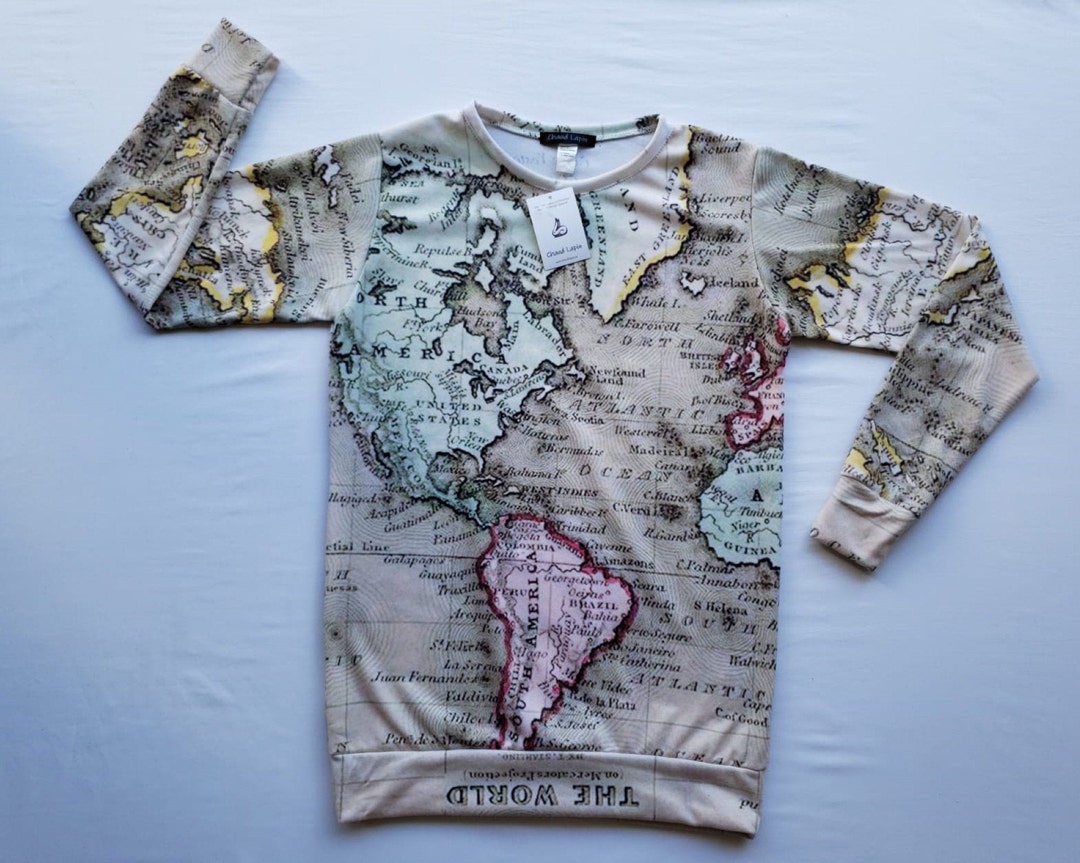 Map World Sweater Inspiration - Etsy