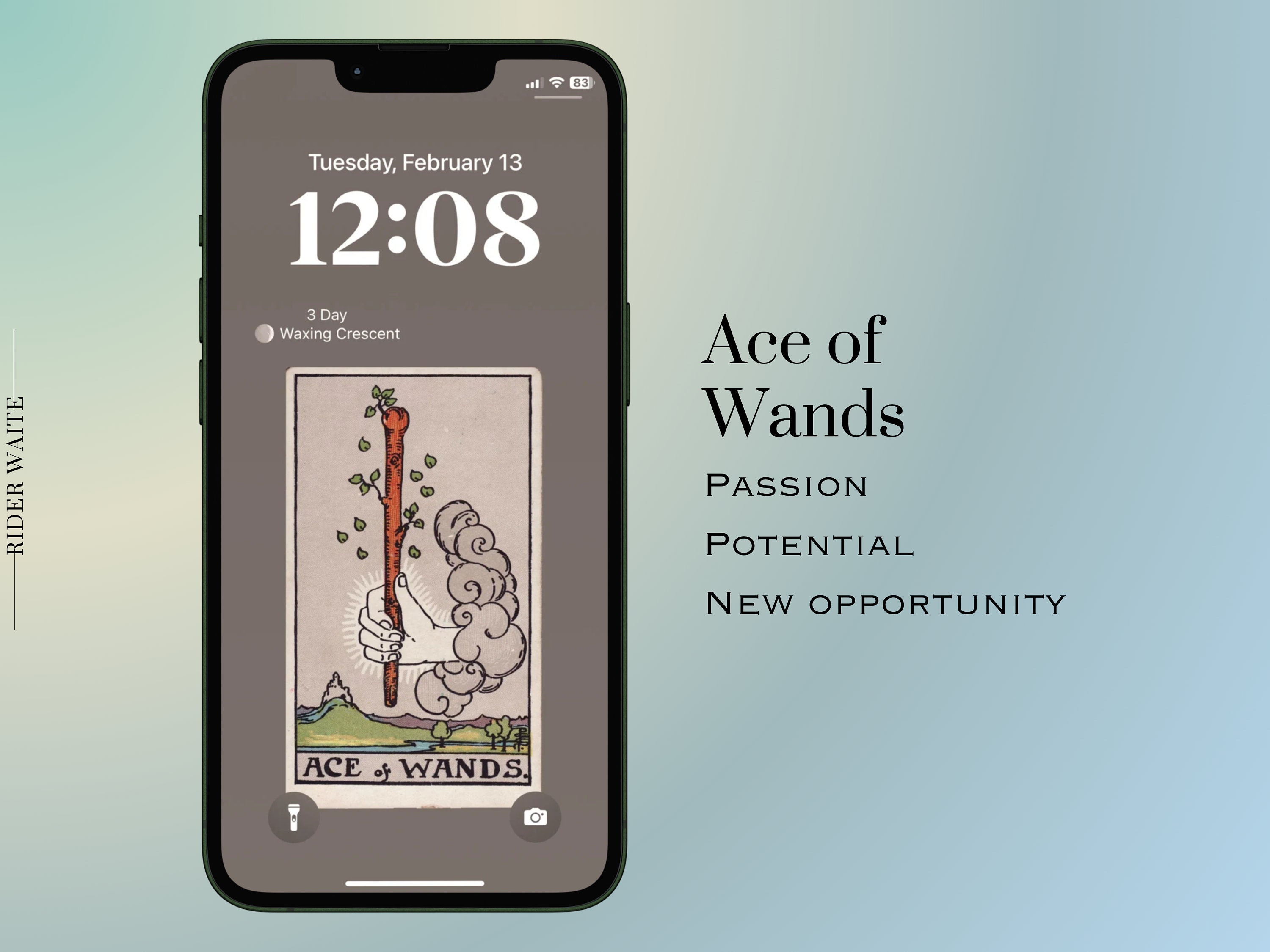 Tarot Card Phone Wallpaper. Ace of Wands, Ace of Cups, Ace of Coins ...
