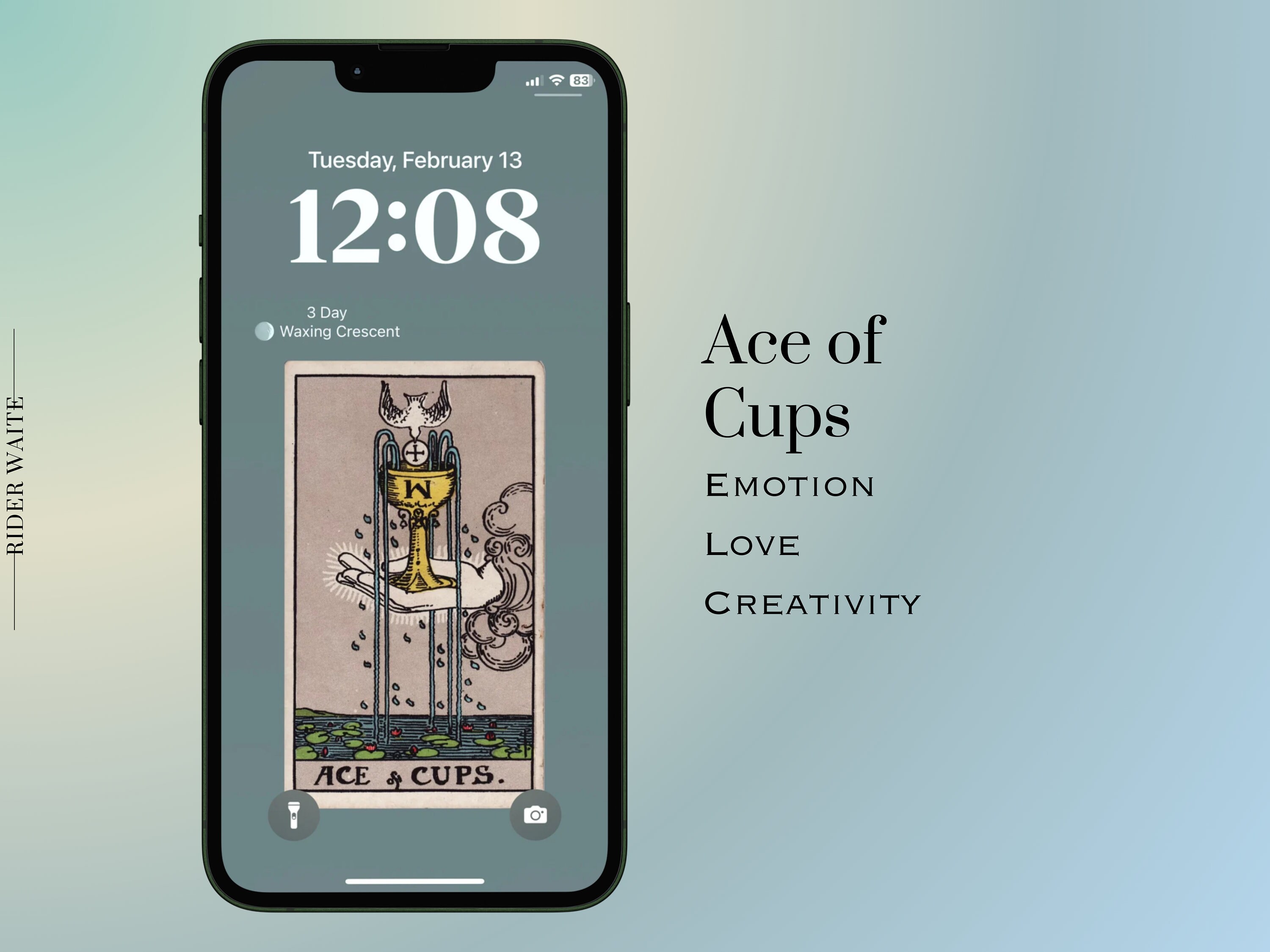 Tarot Card Phone Wallpaper. Ace of Wands, Ace of Cups, Ace of Coins ...