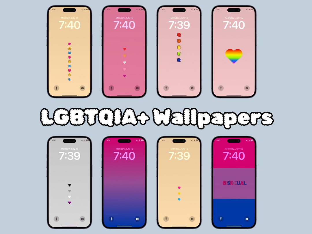 LGBTQIA+ Phone Wallpaper. Queer, Lesbian, Bisexual, Pansexual, Asexual ...
