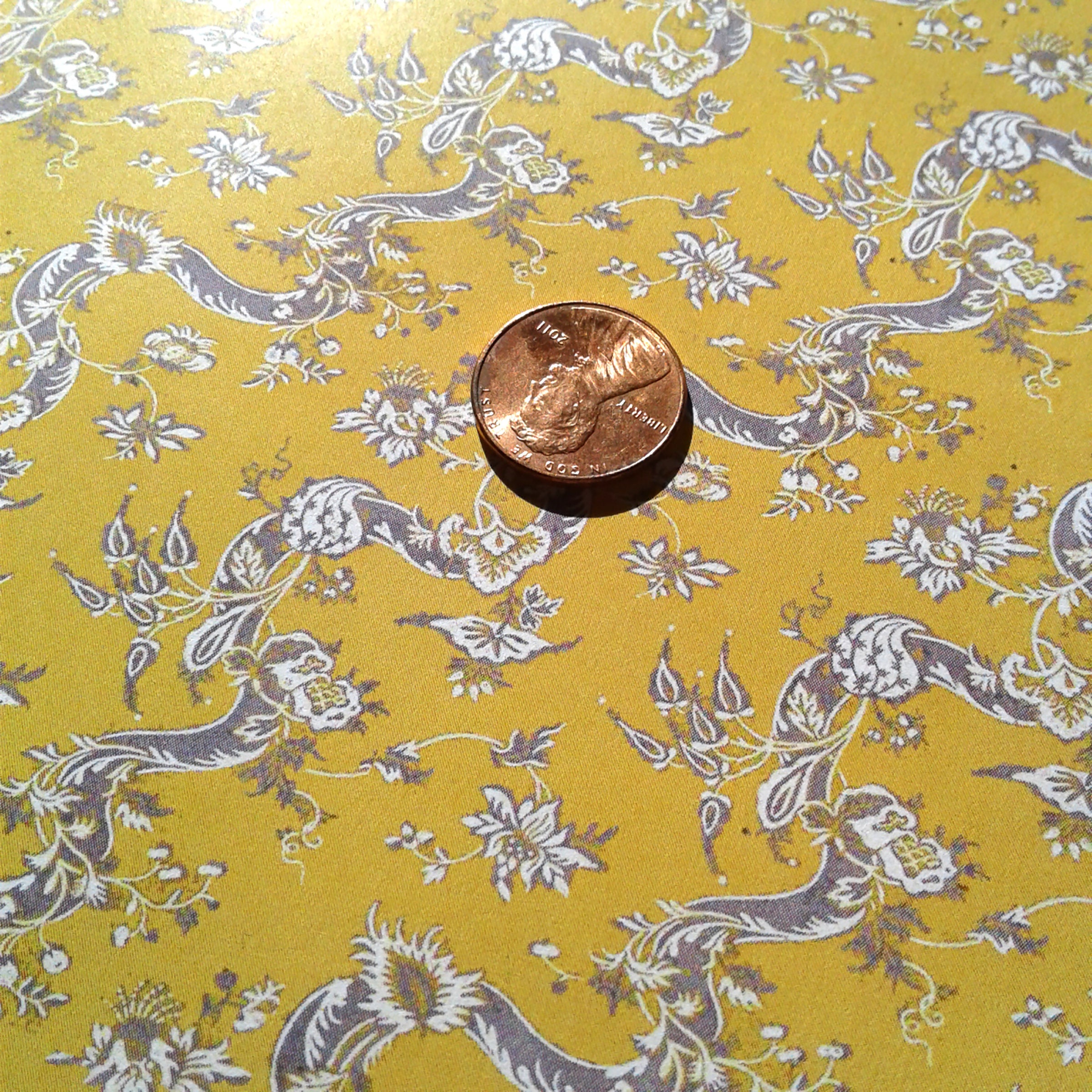1:12th Scale Yellow Ribbon Wallpaper - Etsy