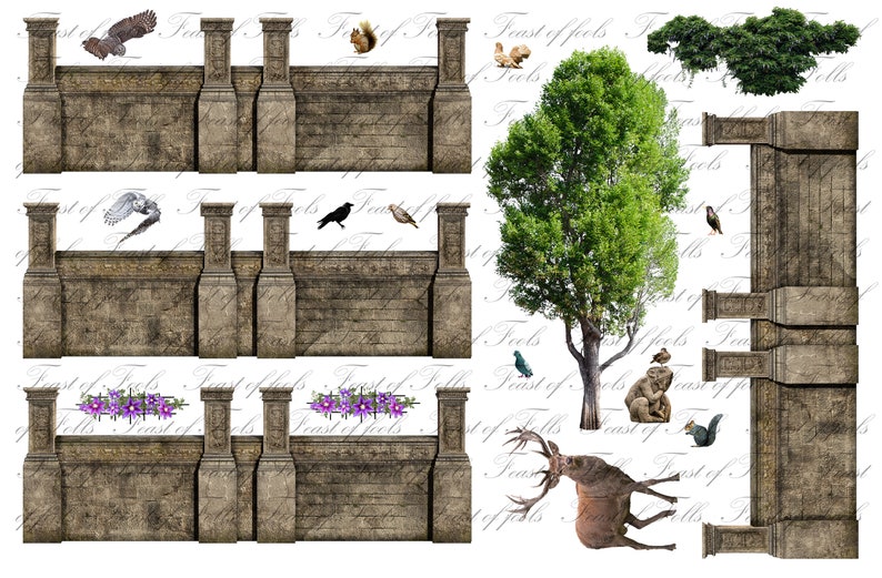1:12th Scale Paper Park - Etsy