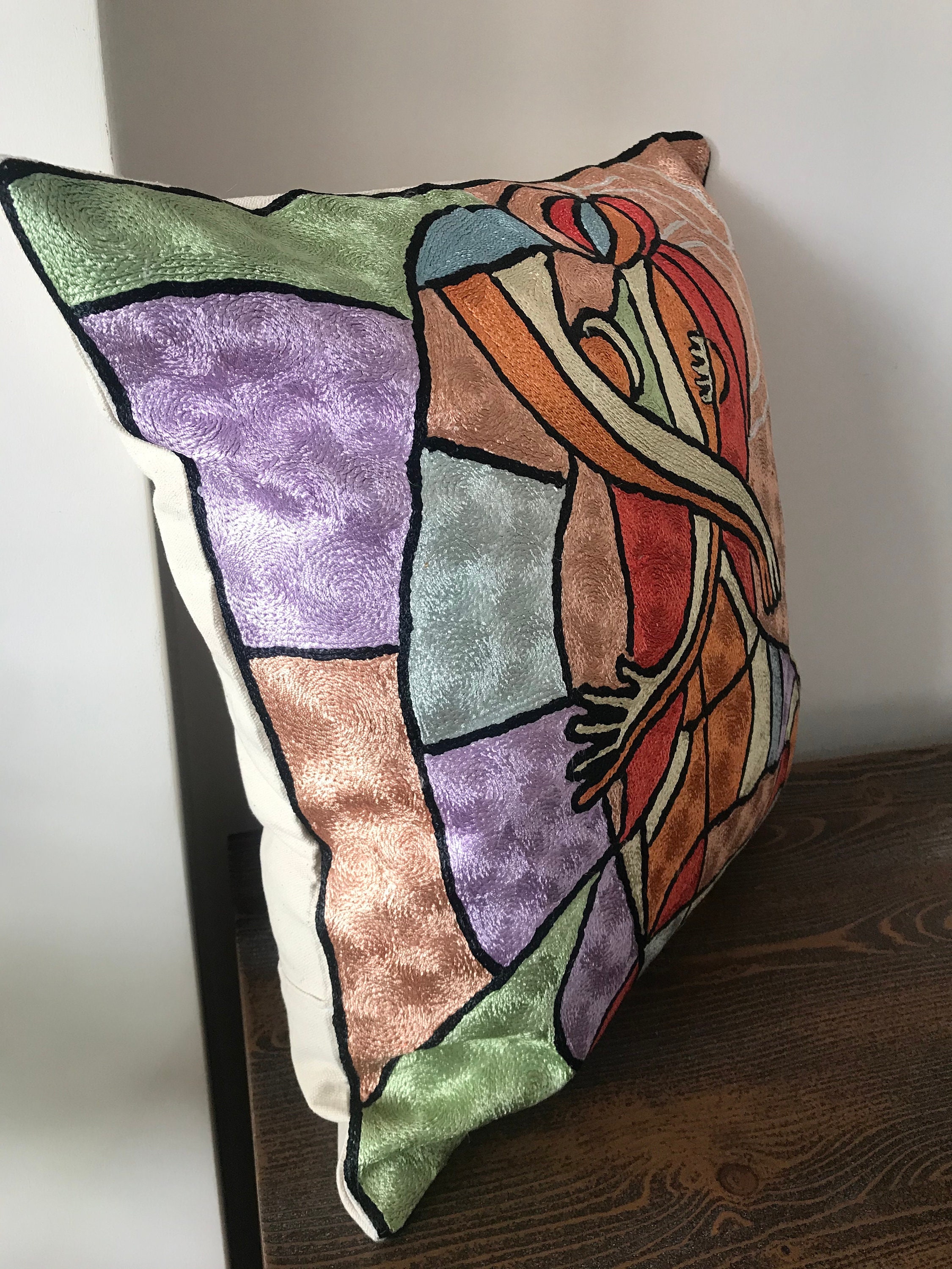 Handmade Silk Picasso Pillow Cover Home Decor Throw Pillow - Etsy