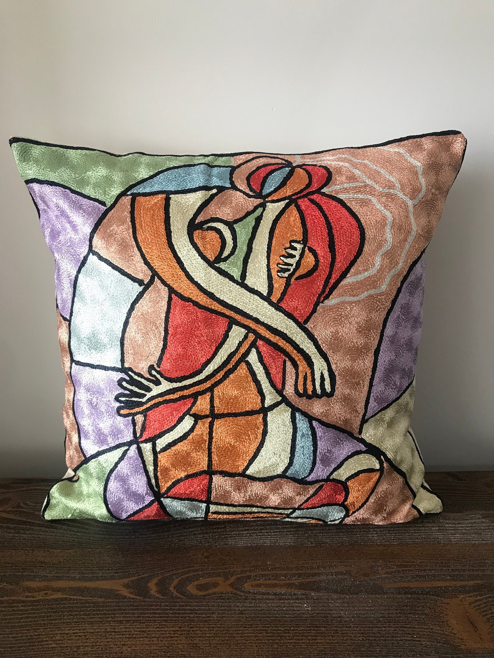 Handmade Silk Picasso Pillow Cover Home Decor Throw Pillow - Etsy