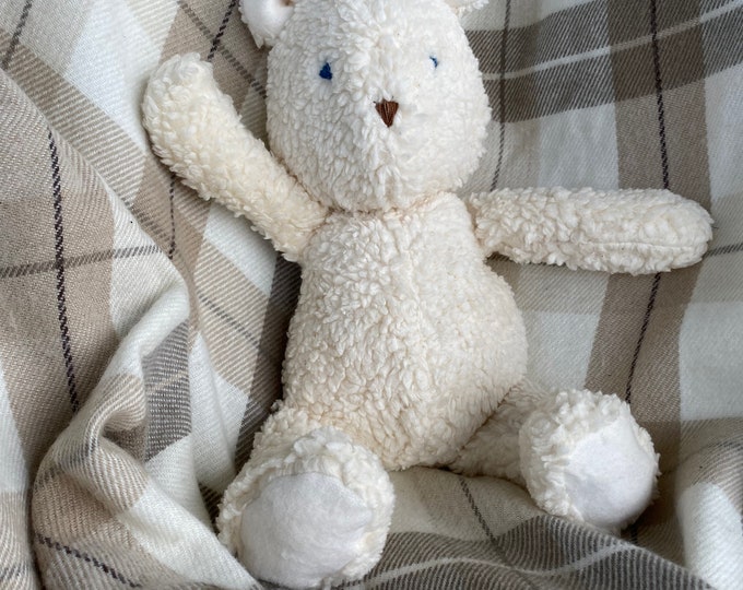 Organic Natural Polar Teddy Bear Doll Stuffed Animal Toy - Etsy