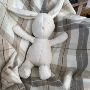 Handmade Organic Cotton Fleece Bunny Rabbit - Baby Gift for a Boy or ...