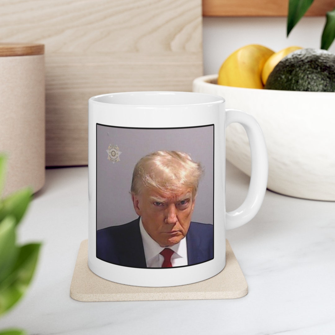 Trump Mugshot Coffee Mug, My Favorite Cup of Covfefe Mug, Official ...