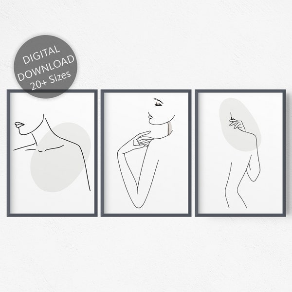 Female Body Line Art - Etsy